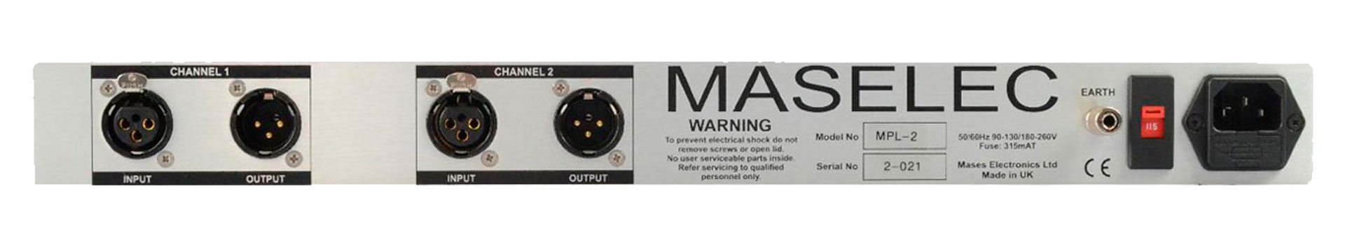 Maselec MPL-2 Peak & HF Limiter - Planeta Analógico